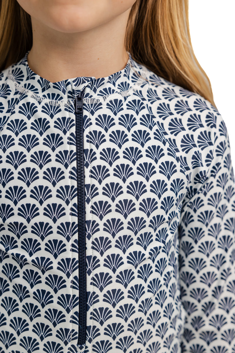 Blue Seashell One Piece – Lake Label